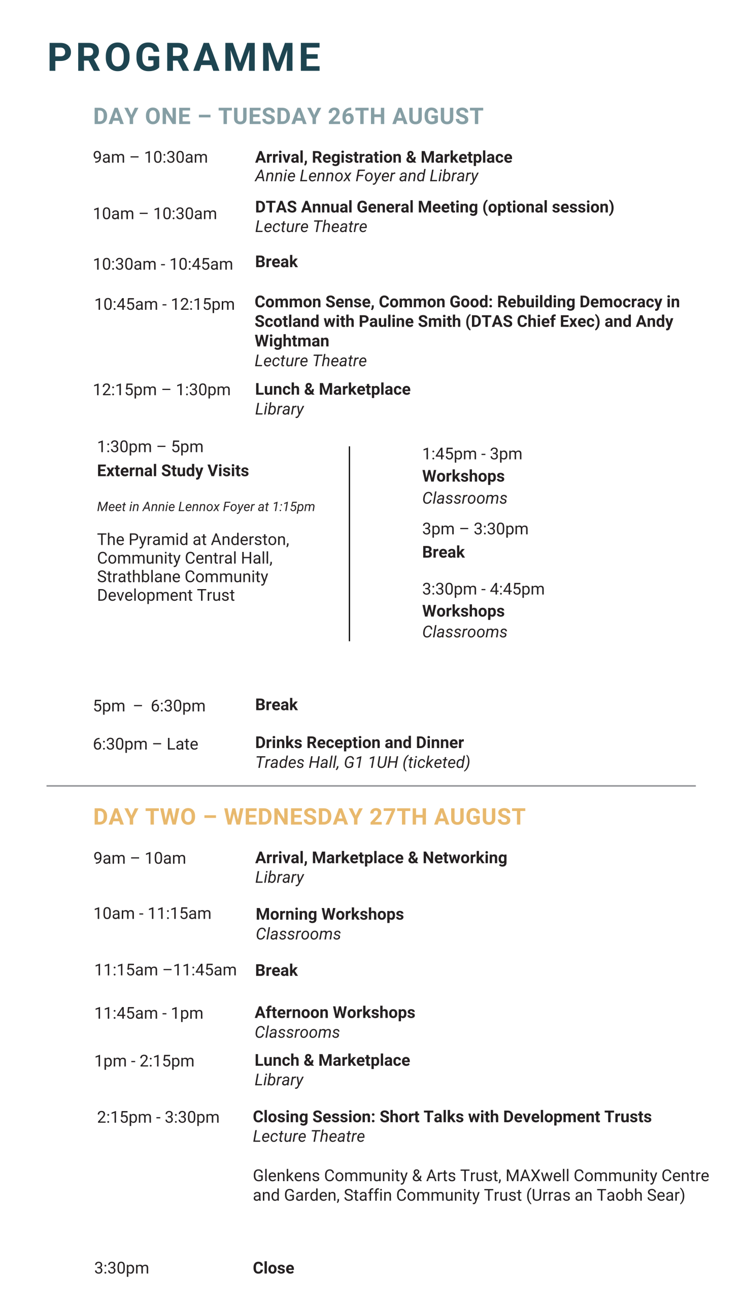 DTAS Annual Conference – DTAS